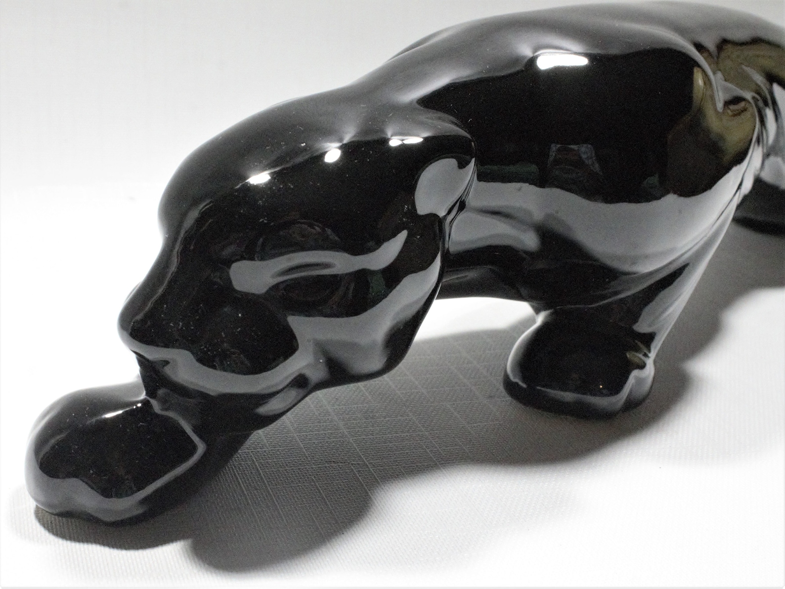 Vintage Black Panther Ceramic Sculpture Mid-century Art Pair - Etsy