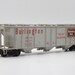 Vintage HO Scale Model Train Car Burlington Route Grain Car Transport ...