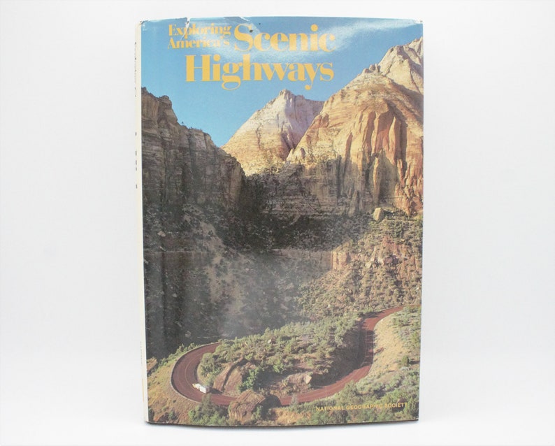 Vintage Scenic Highways National Geographic Book Illustrated Color ...