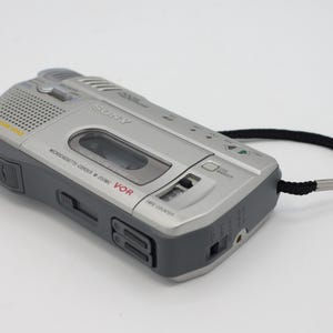Vintage Sony Micro-cassette Audio Tape Recorder Zoom Microphone Auto ...