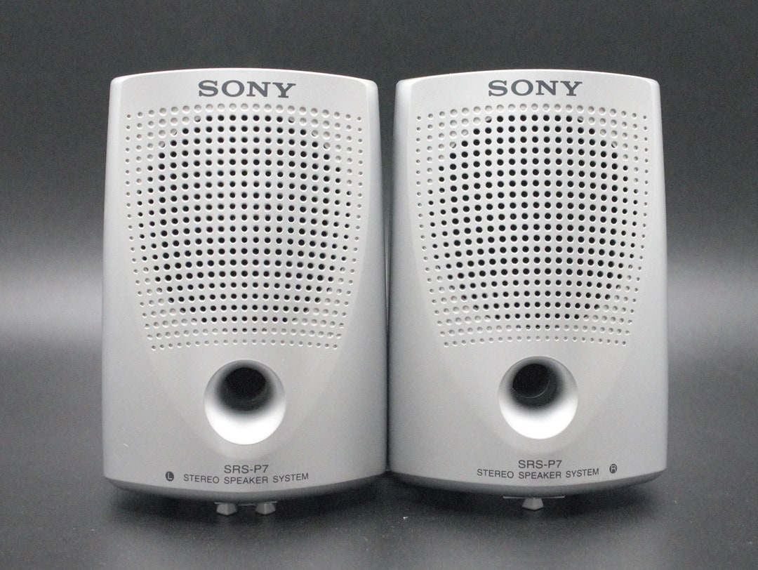 Vintage Sony Speaker System Mini Portable Walkman Headphone Jack Stereo ...