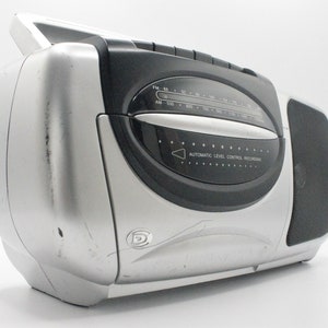 Vintage Mini Boombox Cassette Player AM/FM Radio Portable Audio Tape ...