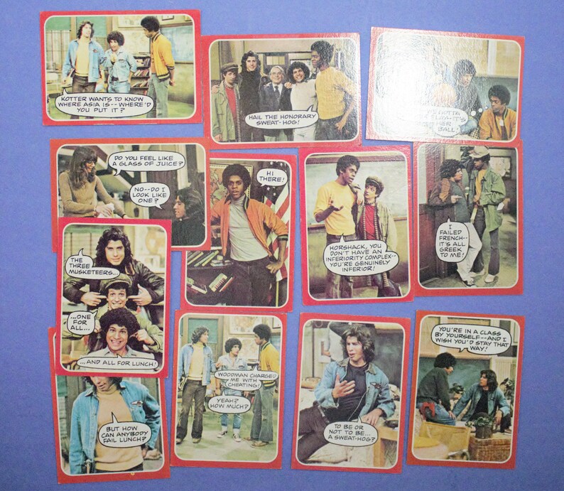 Vintage 1976 Sweat-hogs Welcome Back Kotter Collector Cards - Etsy