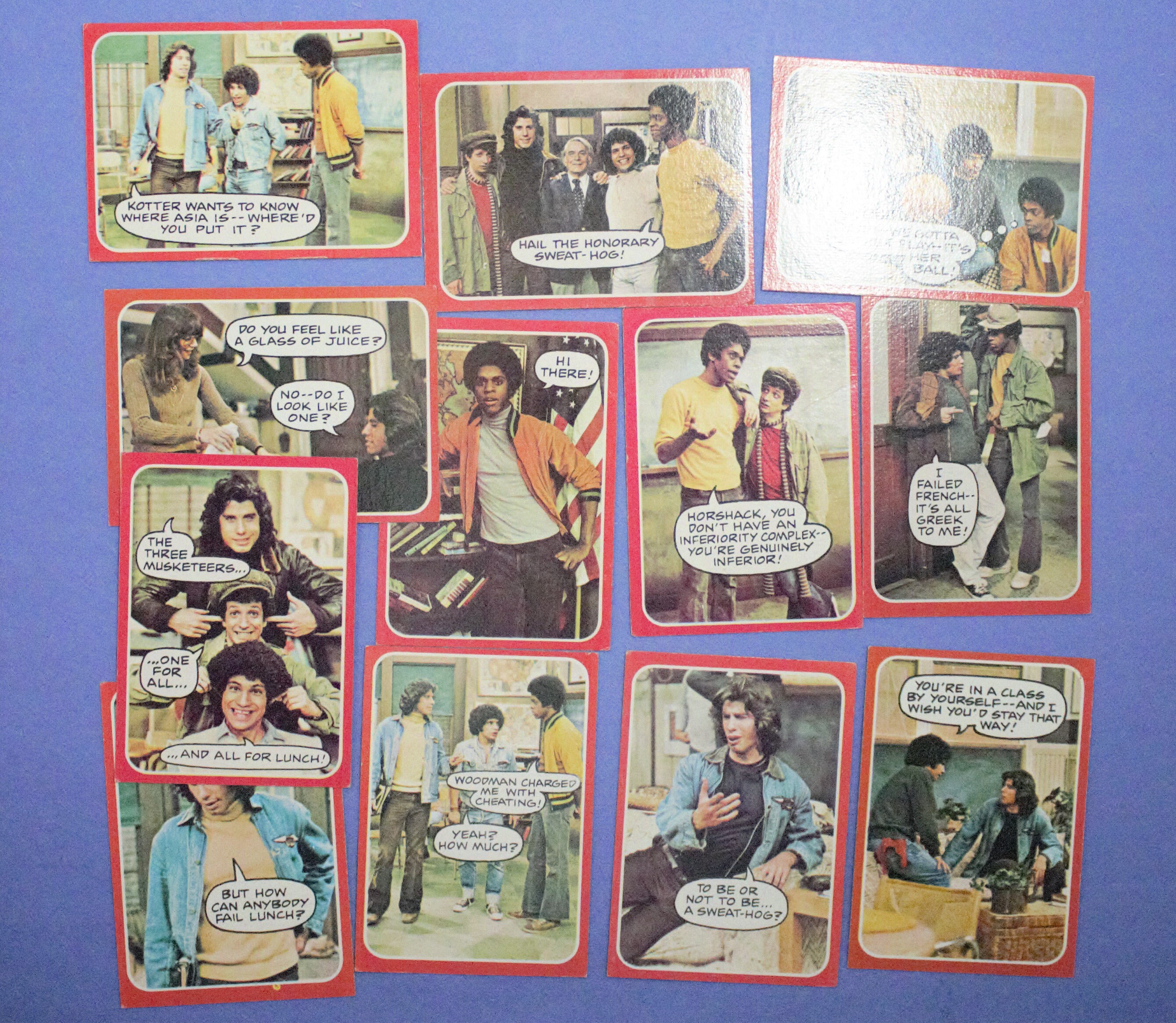 Vintage 1976 Sweat-hogs Welcome Back Kotter Collector Cards - Etsy