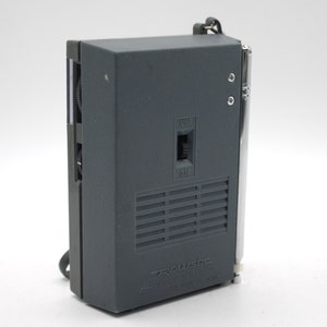 Vintage Jetstream Mini Transistor Radio AM VHF Tuner Silver Aluminum ...