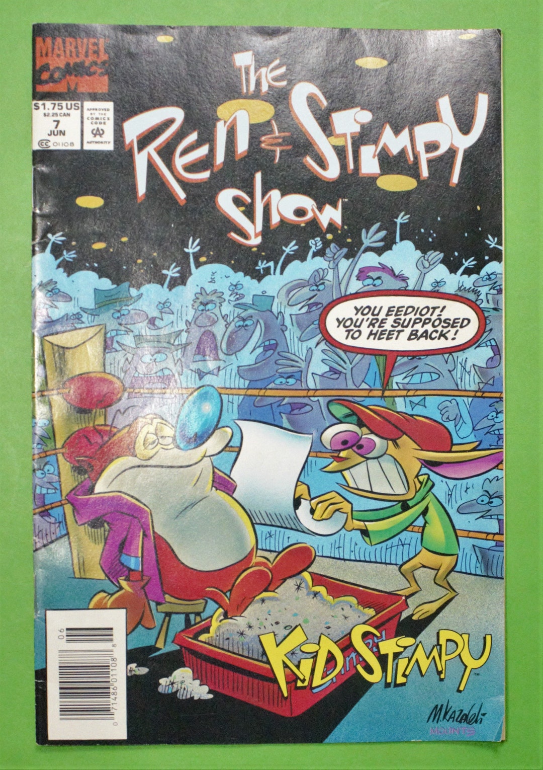 Vintage 1993 Ren & Stimpy Comic Book Marvel Comics Vol 1 Issue - Etsy