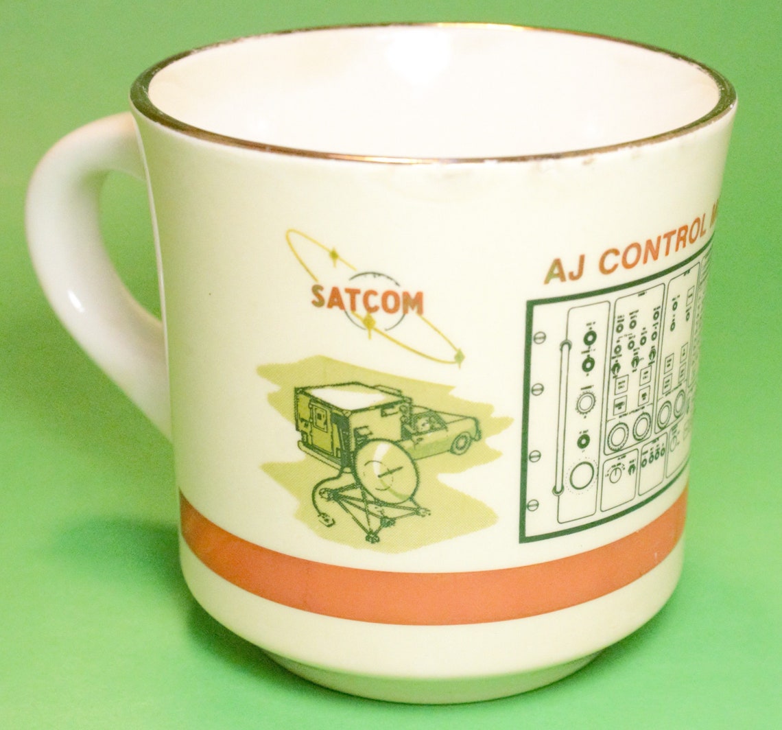 Vintage Satcom AJ Control Modems Harris Semiconductor Coffee | Etsy