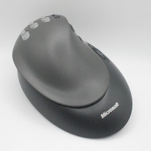 Vintage PC Mouse Microsoft Sidewinder Strategic Commander Swivel Palm ...