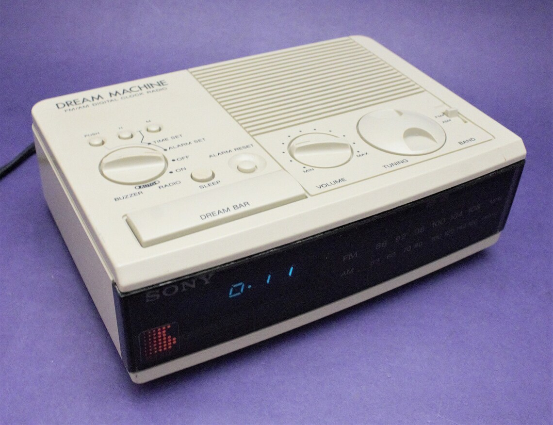 Vintage 1980s Dream Machine Sony Digital Alarm Clock AM-FM - Etsy