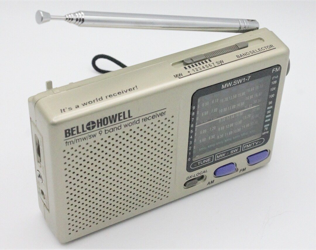 Vintage World Radio FM/MW/SW 9 Band Global Station Receiver - Etsy