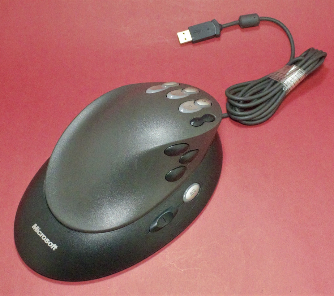Vintage PC Mouse Microsoft Sidewinder Strategic Commander - Etsy