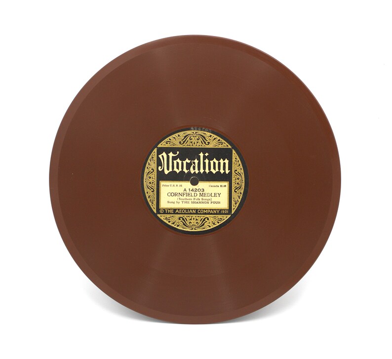 Vintage 1920s Record Vocalion Brown Reed Miller Orchestra Shannon Four ...