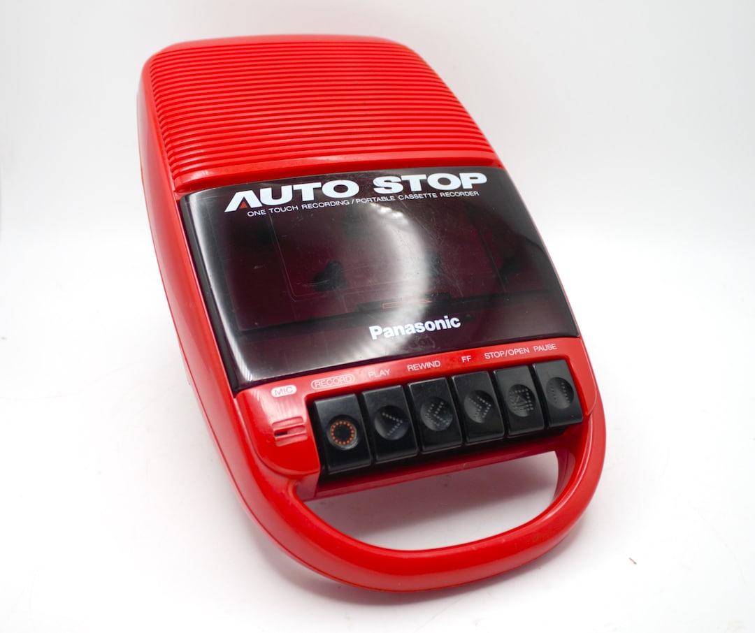 Vintage 1970s Panasonic Cassette Tape Player and Recorder Cool 70s Mod ...