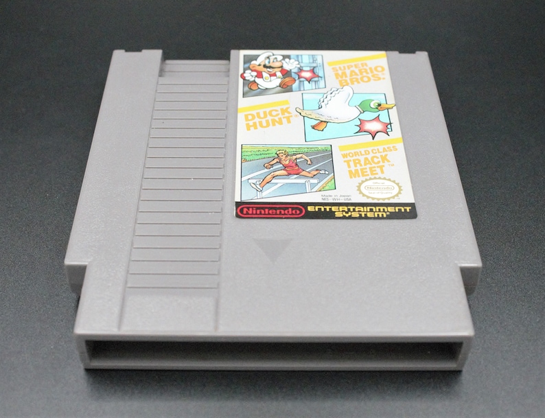 Vintage Nintendo Game Mario Bros Duck Hunt Track Meet Power - Etsy