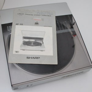 Vintage Sharp Linear Turntable Record Player High End Stereo Equipment ...