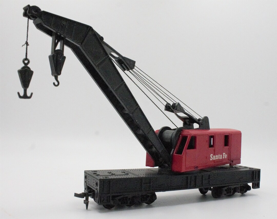 Vintage HO Scale Crane Train Car High Detail Industrial Miniature ...