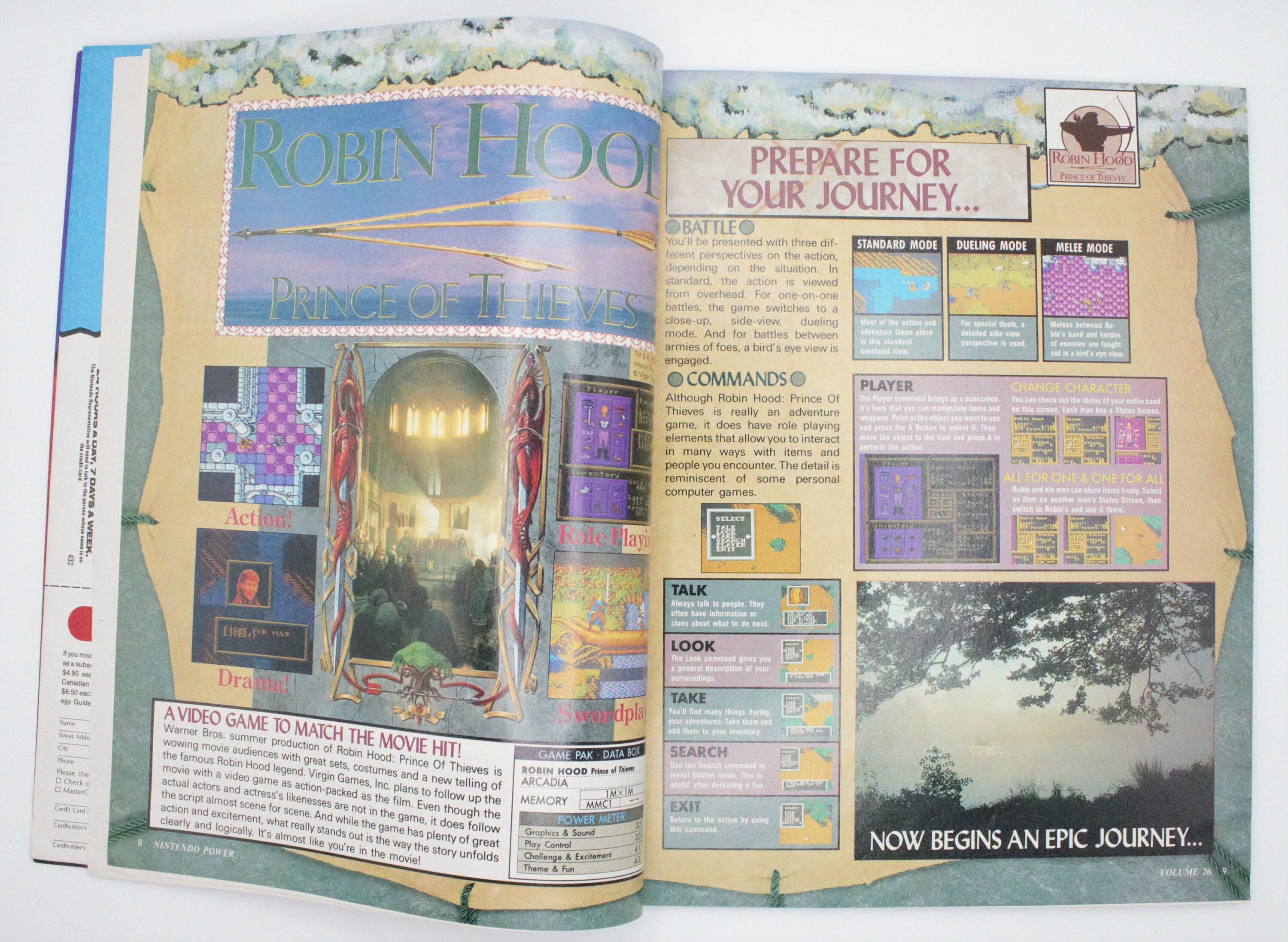 Nintendo Power 1991 Issue Robin Hood Bill & Teds Excellent Adventure ...