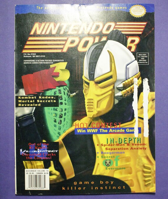 Nintendo Power 1995 Issue Mortal Kombat 3 Star Wars Killer - Etsy