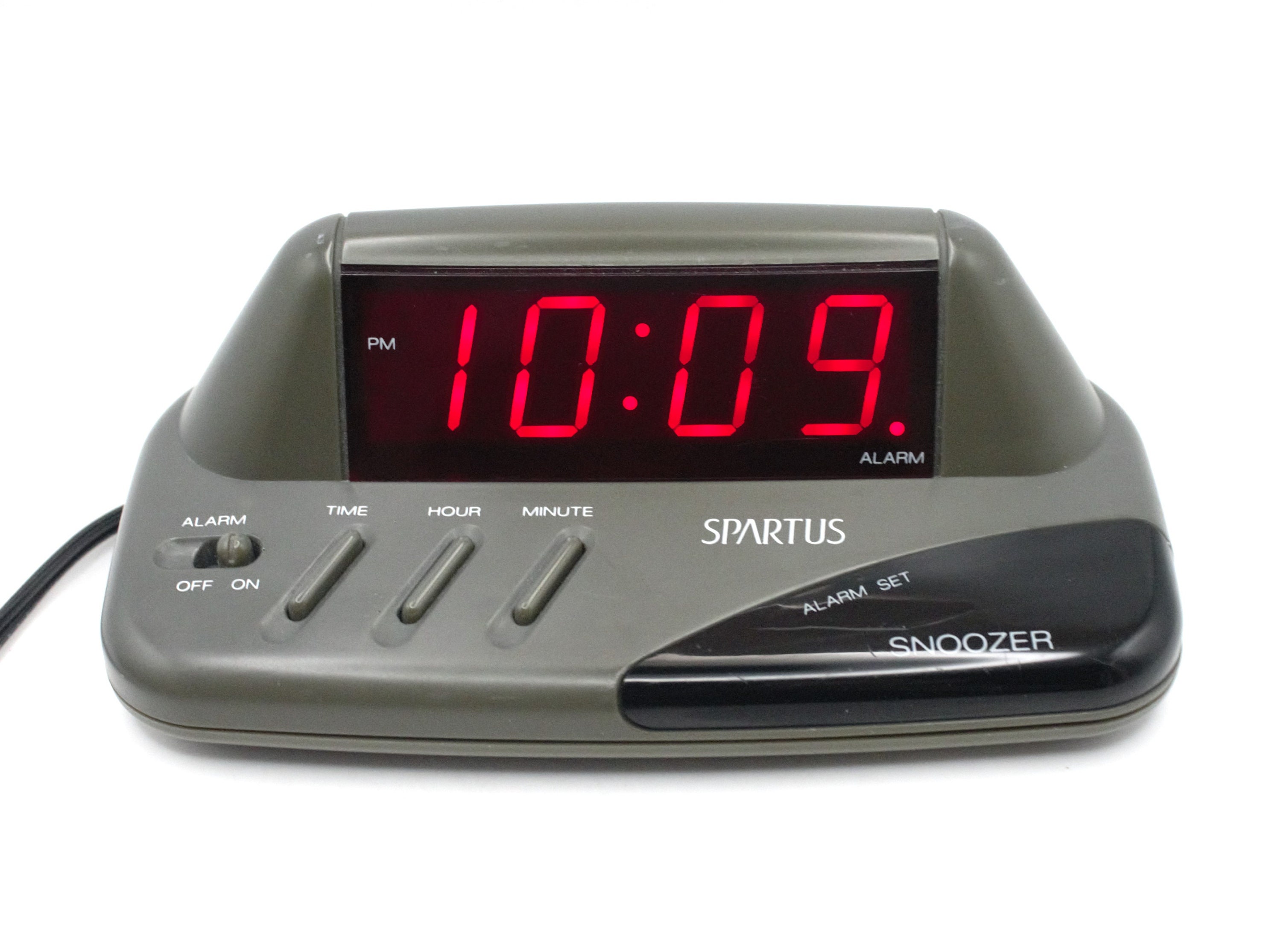 Vintage Digital Alarm Clock Red LED Lighted Time Display Cool - Etsy