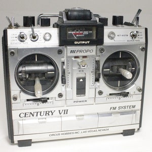 Vintage Radio Control Century VII PCM RC Set With 4 Servos Setup Flying Model Aircraft ...