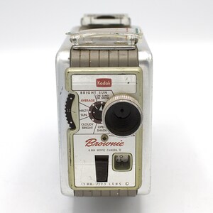 Vintage 1950s Kodak Brownie 8 MM Movie Camera II Mechanical Drive Spool Roll Film Mid-century ...