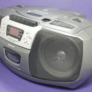 Vintage Boombox CD Cassette Tape Player Recorder Portable - Etsy