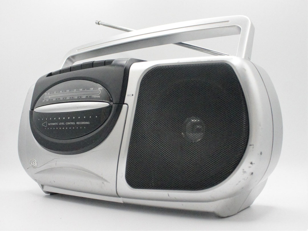 Vintage Mini Boombox Cassette Player AM/FM Radio Portable Audio Tape ...