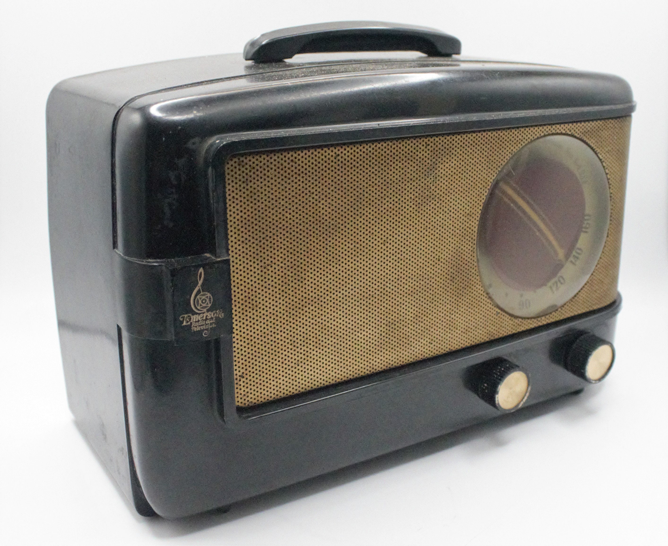 Vintage 1950s Lighted Red Dial Tube Radio Portable AM Receiver - Etsy