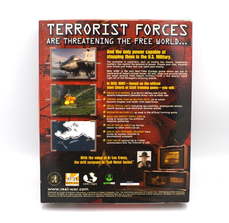 Vintage PC Game Real War US Military Training Simulator Strategy Game ...