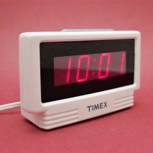 Vintage Digital Alarm Clock Wakes to Birds Ocean or Buzzer - Etsy