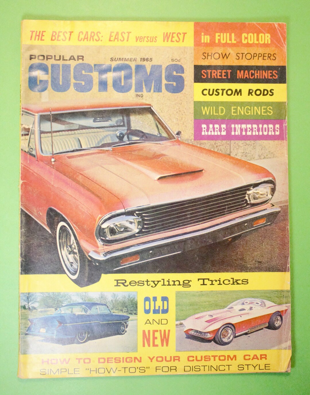 Vintage 1965 Popular Customs Magazine Classic Car Hot Rod - Etsy
