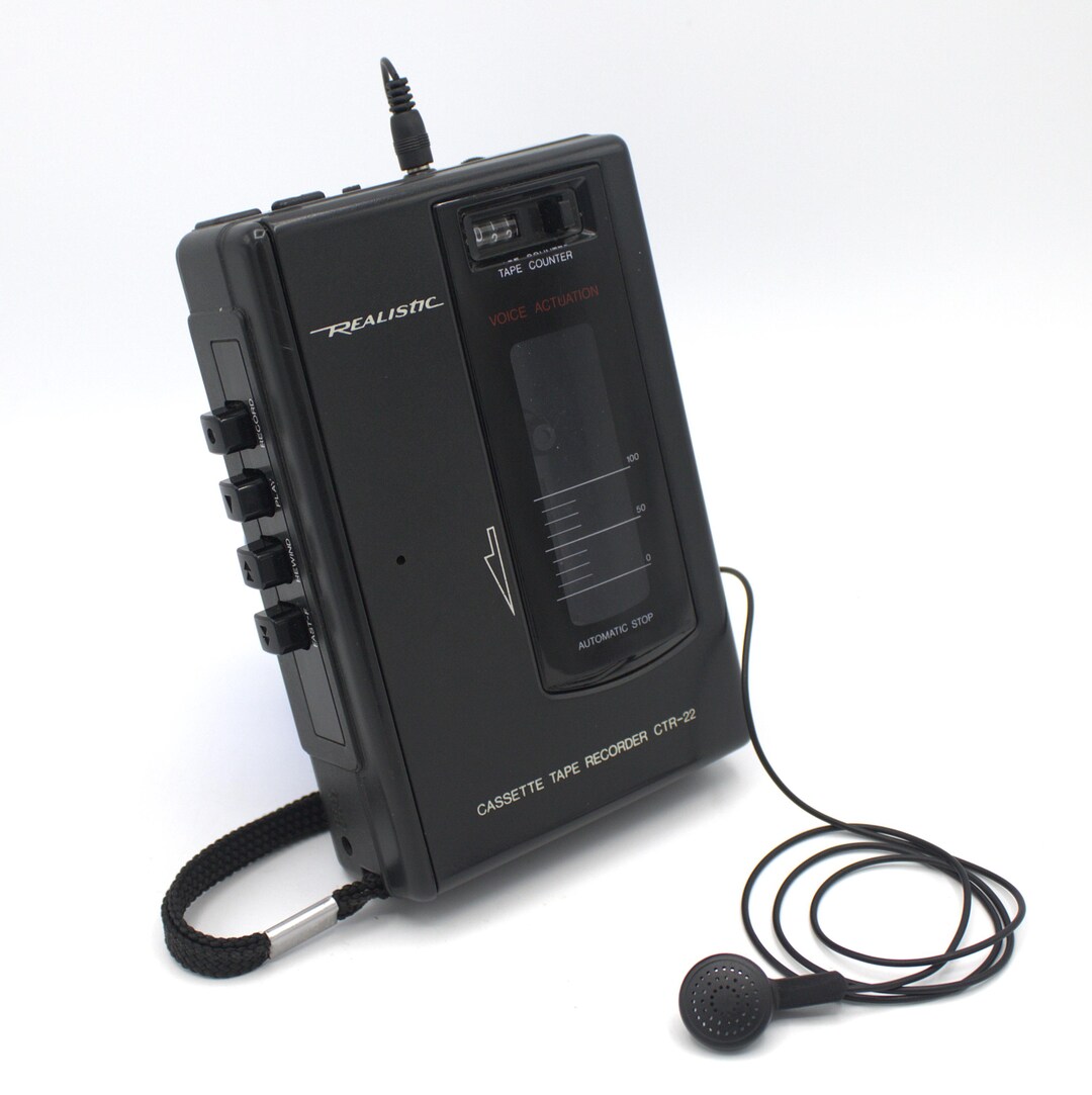 Vintage 1980s Realistic Cassette Tape Recorder Player Audio Voice ...