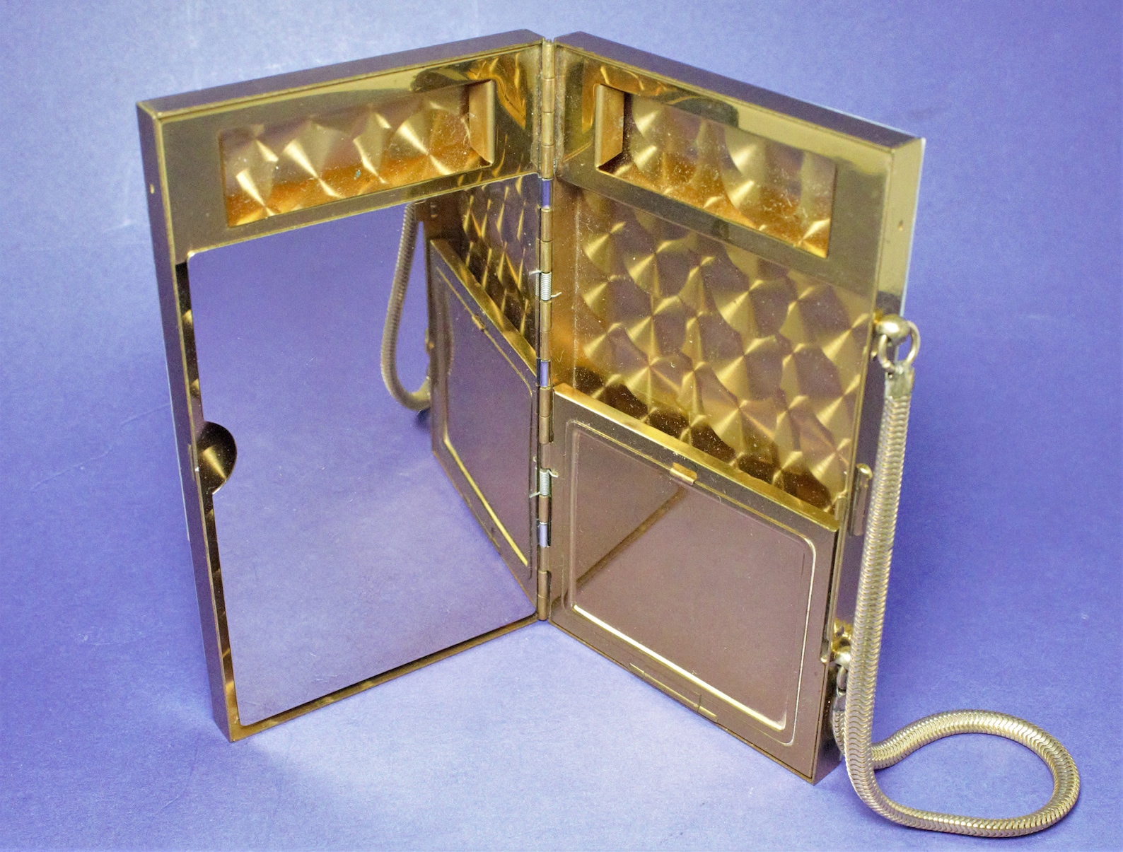 Vintage 1950s Clutch Makeup Case Compact Brass Abalone Pearl - Etsy