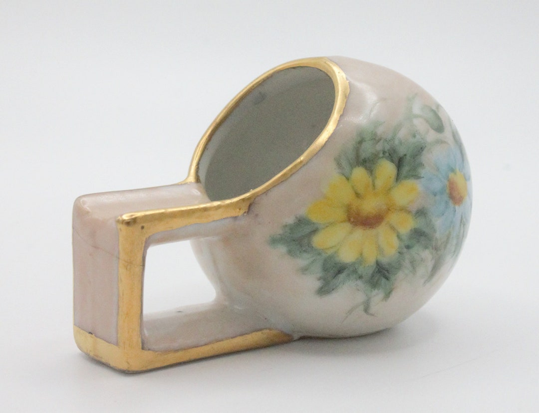 Vintage Mid-century Ashtray Floral Ceramic Unique Ball Design - Etsy