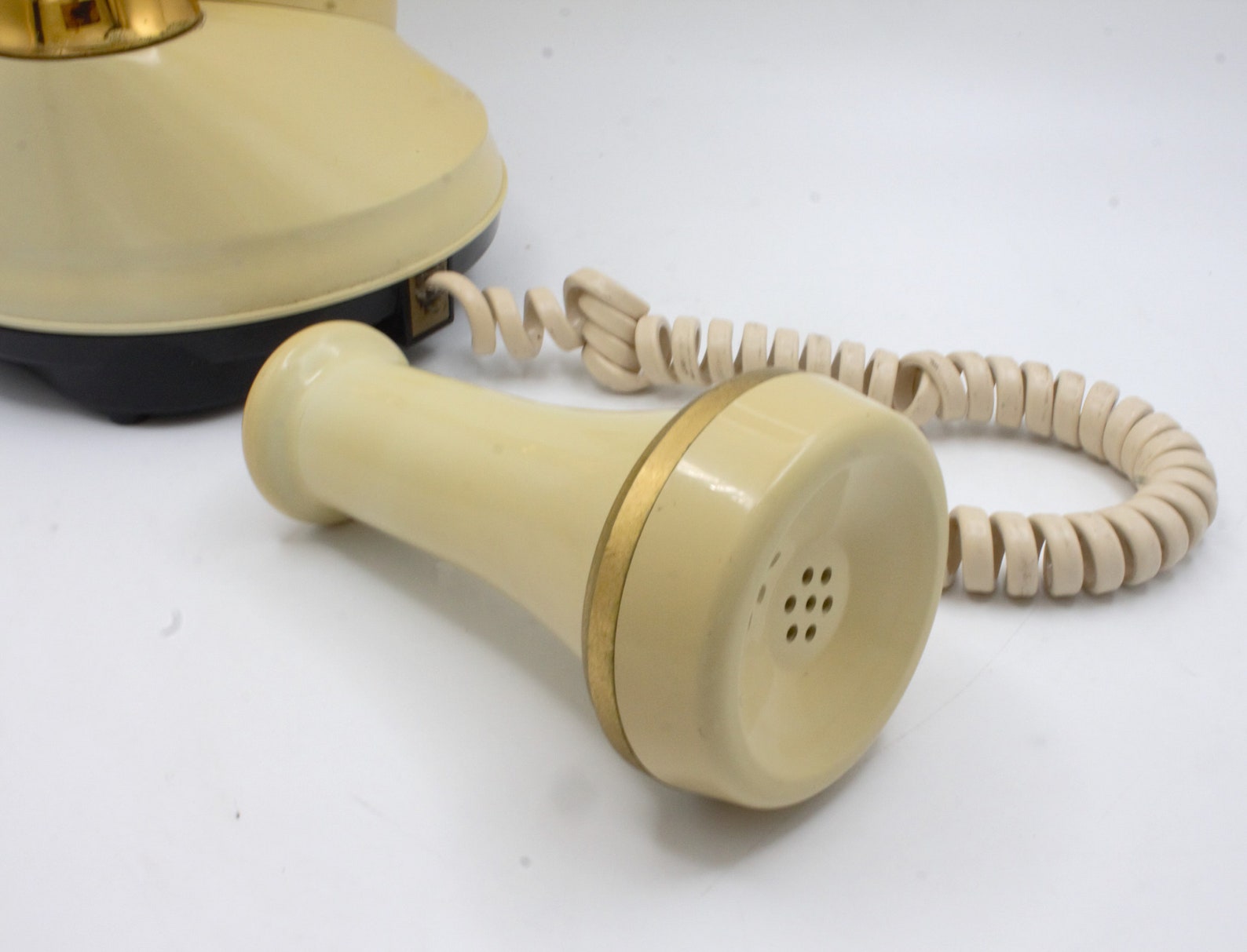 Vintage 1970s Candlestick Rotary Telephone Antique Style Landline Phone ...
