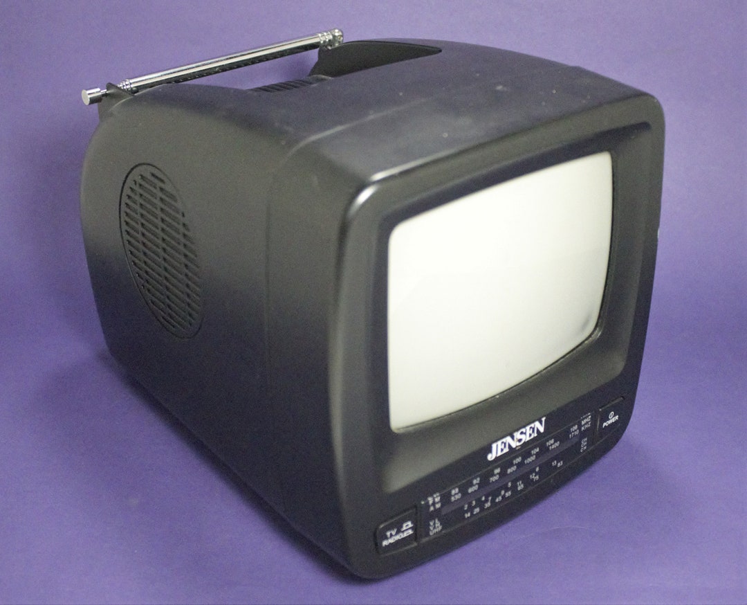 Vintage 5 B&W TV Radio Portable Mini Tube Television - Etsy