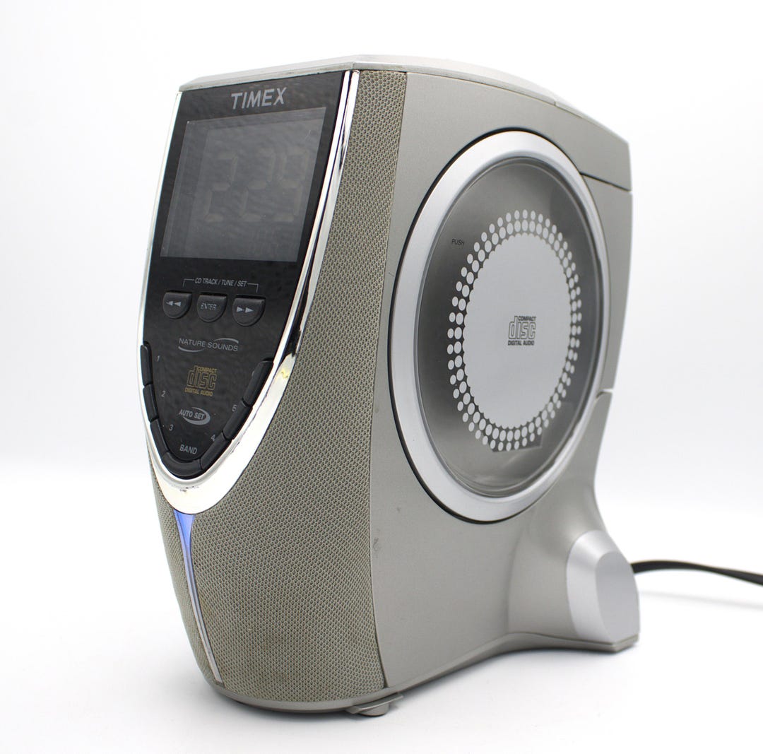 Vintage Stereo CD Player Radio AM/FM Auto Set Digital Alarm Clock ...
