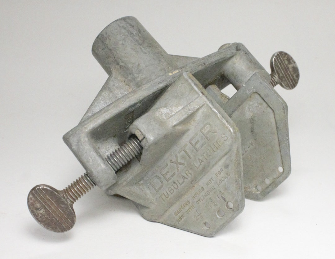Vintage Dexter Tubular Latches Door Drilling Clamping Tool Carpentry ...