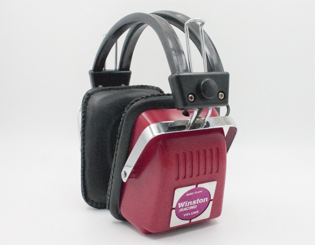 Vintage Winston Racing Stereo Headphones AM/FM Solid State Radio Sound ...