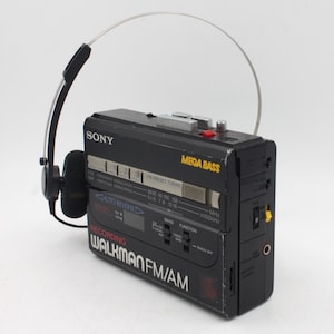 Vintage 1980s Sony Walkman Stereo Cassette Tape Player and Recorder FM ...