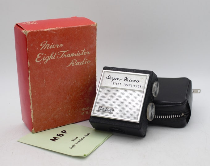 Vintage 1960s Super Micro Transistor Radio Solid State AM Receiver Cool ...