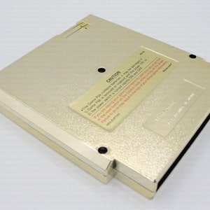 Vintage Zelda Nintendo Game Gold Cartridge in Box Original Complete NES ...