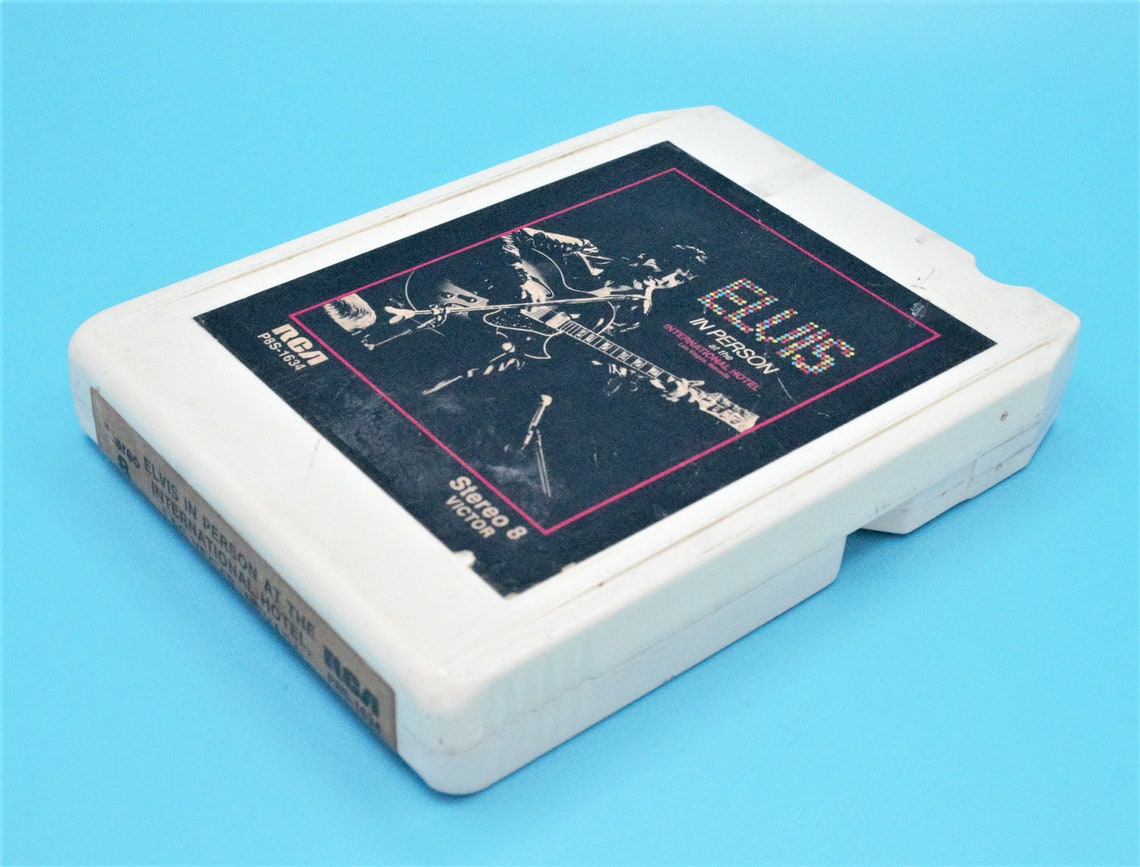 Vintage 1970 Elvis 8-track Stereo 8 Cartridge Cassette Live Las Vegas ...