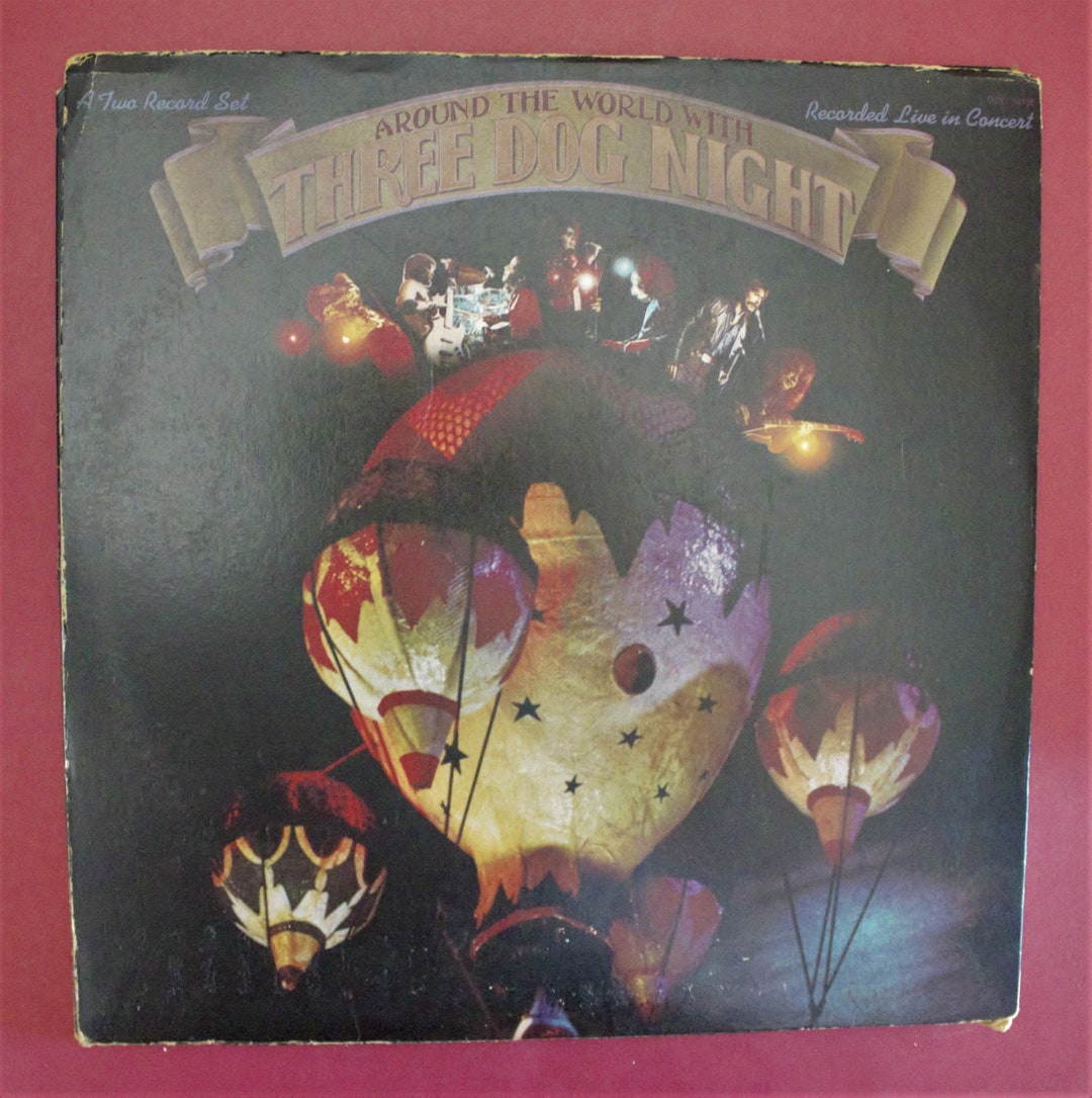 Vintage Vinyl Three Dog Night 1970's Funk Soul Rock 2 Record Set Around ...