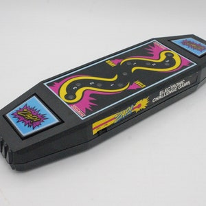 Vintage 1970s ZAP Electronic Challenge Game Handheld Game Red Green LED ...