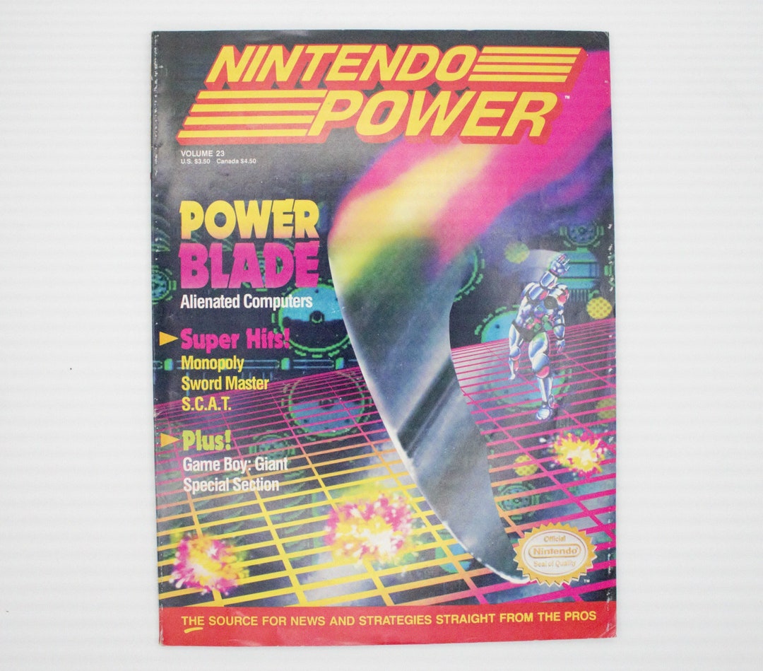 Nintendo Power 1991 Issue R-type Power Blade Monopoly Totally Rad SCAT ...