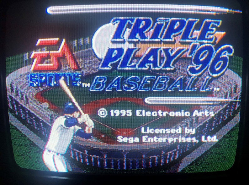 Vintage SEGA Triple Play 96 Major League Baseball Original Genesis ...