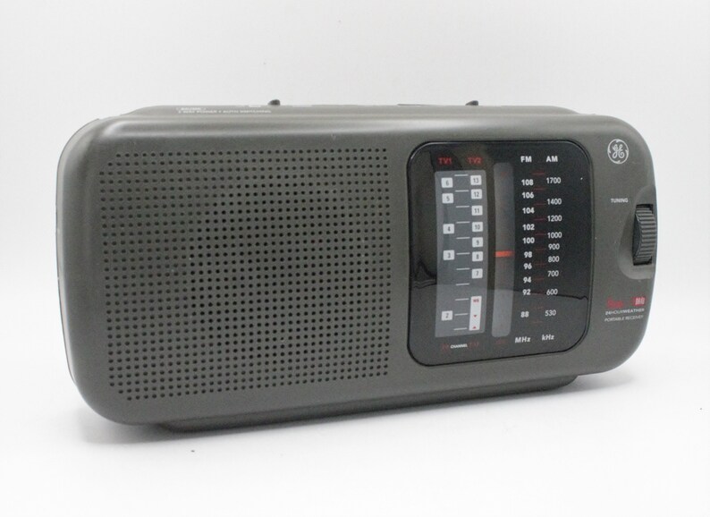 Vintage GE Radio Portable AM/FM Station Tuner Weather Band - Etsy
