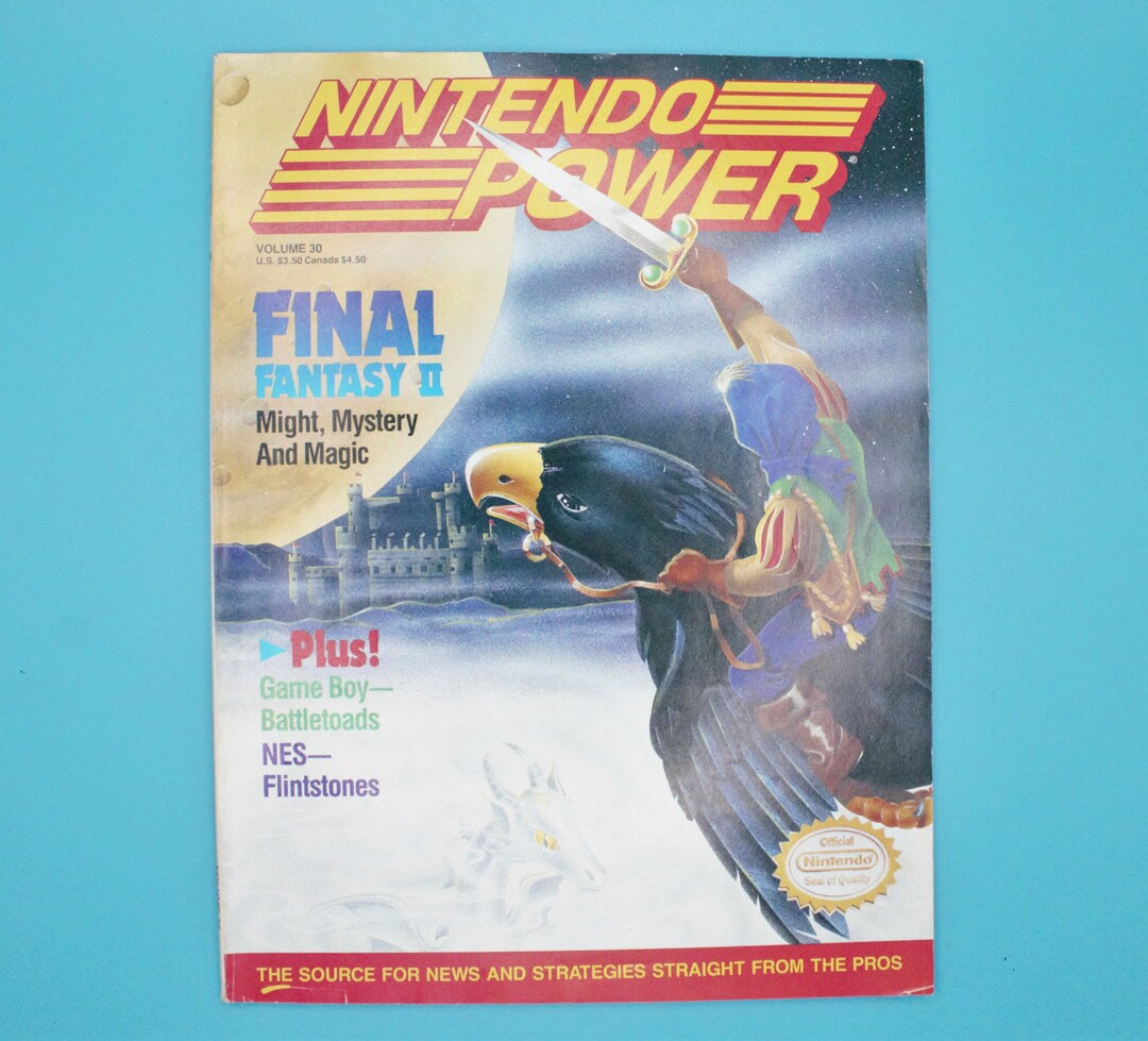 Nintendo Power 1991 Issue Final Fantasy II Flintstones - Etsy
