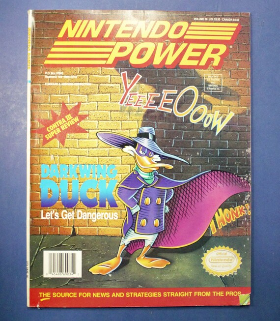 Nintendo Power 1992 Issue Darkwing Duck Contra 3 Game Boy Work - Etsy